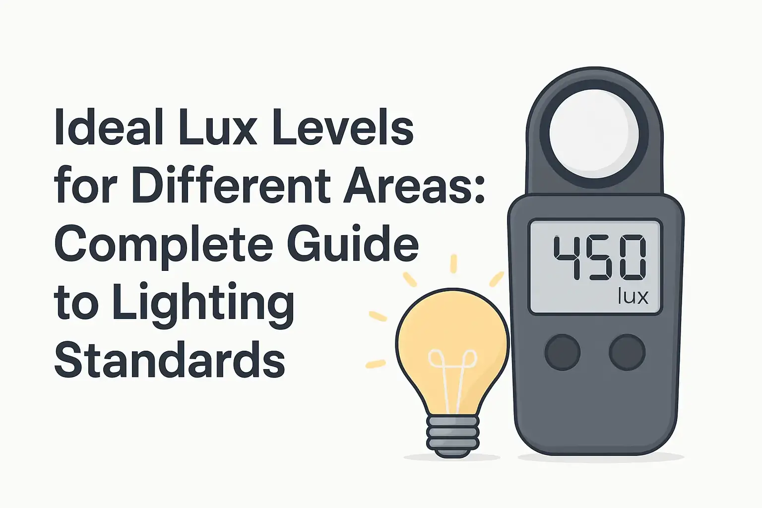 Ideal Lux Levels for Different Areas: Complete Guide for Lighting ...